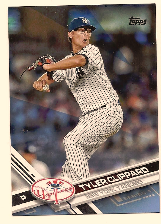 TYLER CLIPPARD 2017 TOPPS SERIES 1 BASEBALL FATHER'S DAY POWDER BLUE ...