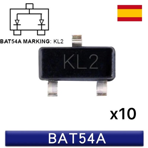 10x BAT54A KL2 SOT-23 SMT SMD marking KL2 , Schottky SOT23 | eBay Australia
