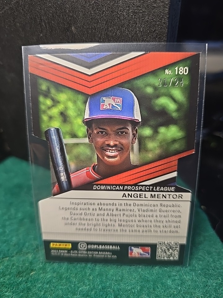 2023 Elite Extra Edition Base DPL Status Diecut /24 #180 Angel Mentor | eBay