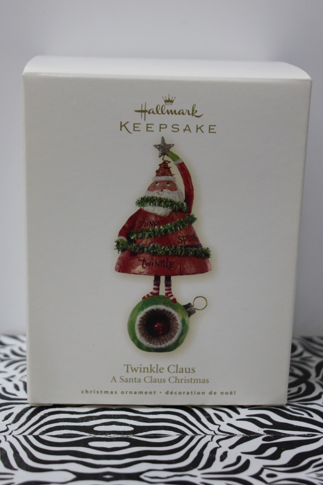 TWINKLE SANTA CLAUS Hallmark Christmas Tree Ornaments Jolly Holiday ...