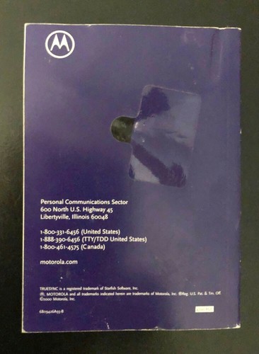 Motorola Digital Wireless Telephone ST7800W Series User Manual | eBay