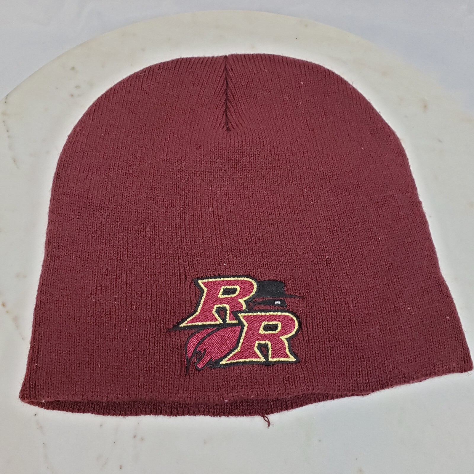 Rouse Raiders Knit Cap Red Logo Beanie Skull Hat OS Stretch Winter Warm ...
