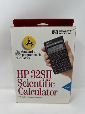 Hewlett Packard HP 32SII RPN Scientific Calculator-Excellent-Box, Case ...