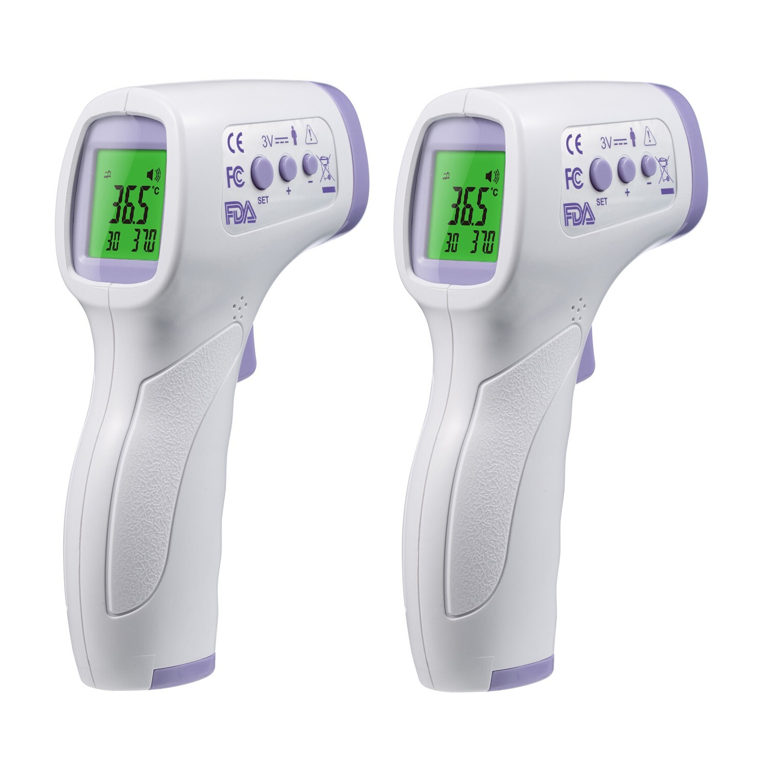 Set of 2 - Gag Gift Adjustable Temperature Forehead Thermometer to Fake ...
