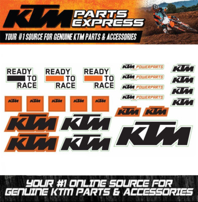 NEW OEM KTM PRE-CUT STICKER SHEET 125 150 250 350 450 390 690 1290 ...