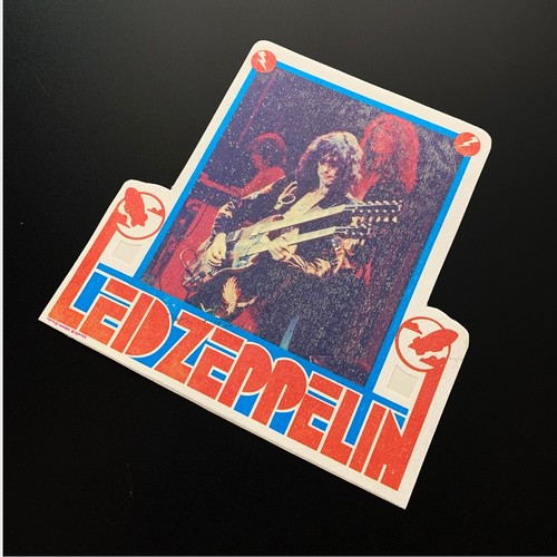 Vintage IRON ON repurposed sticker decal LED ZEPPELIN MUSIC PUNK rock ...