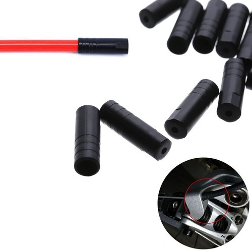 100x Bike Cable Derailleur End Cap Shifter Wire Cover 4mm Housing ...