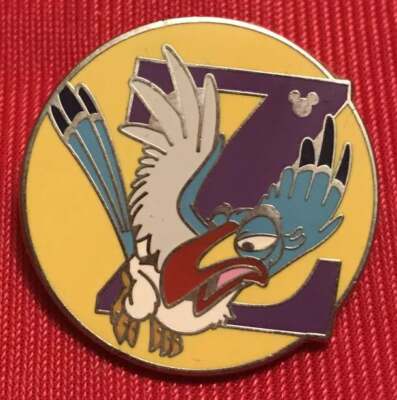 Disney ALPHABET Letter Z ZAZU Hidden Mickey Mouse Lanyard Pin The Lion ...