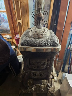 Stoves - Burning Parlor Stove