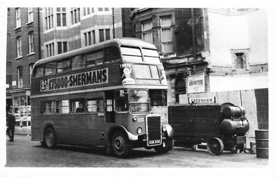 Vintage Photograph Double Decker Bus - Route Acton London Transport (Z1 ...