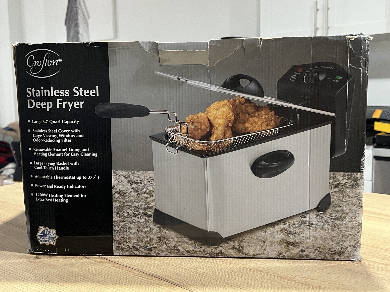 Crofton 3.7 Qt. Capacity Stainless Steel Deep Fryer - NEW - Original ...