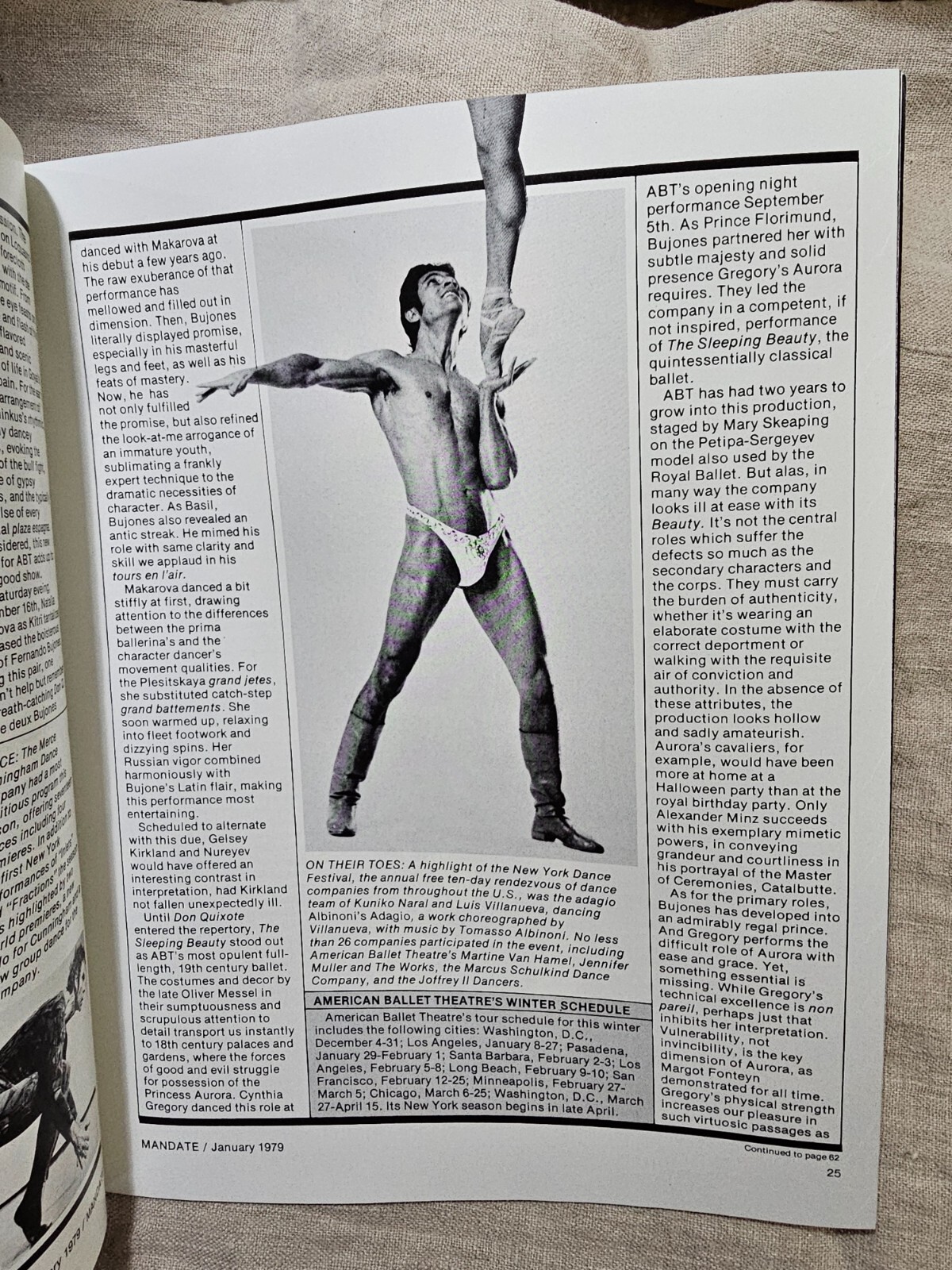 Mandate Jan 1979 Rare Vintage Gay Magazine Diana Ross Andrew