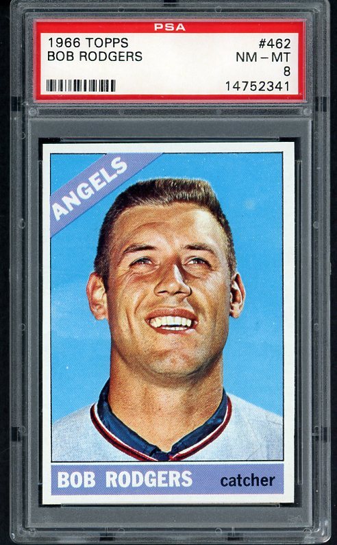 1966 TOPPS #462 BOB RODGERS ANGELS PSA 8 NM/MT 470576 (KYCARDS) | eBay
