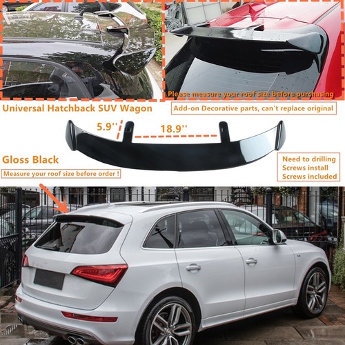 Fits 2009-17 AUDI SQ5 Q5-S-Line Glossy GT-Style Rear Roof Spoiler Wing ...