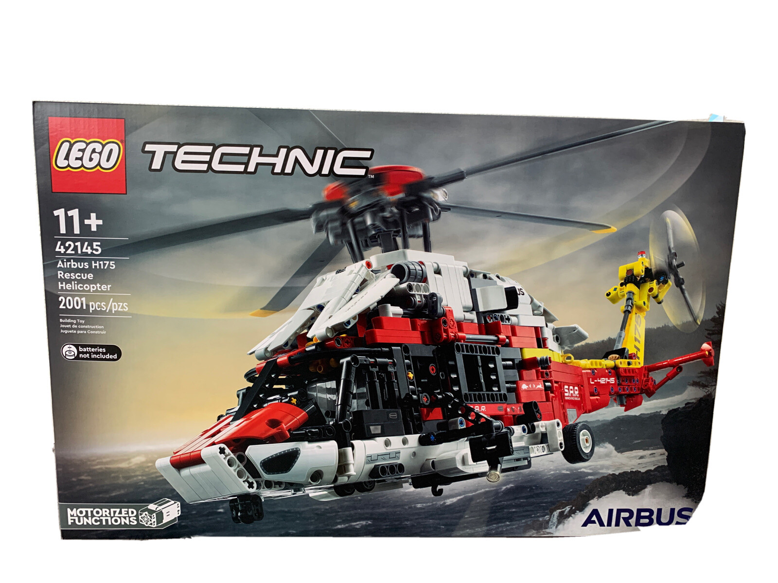 LEGO Technic 42145 Airbus H175 Rescue Helicopter - 2,001 pieces & 100% ...