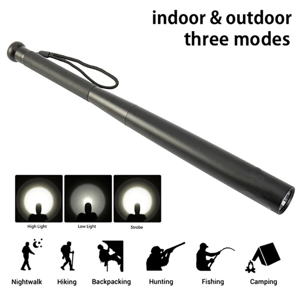 Security Flashlight Stick Outdoors Emergency Personal Torch Supplies ...
