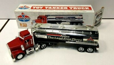 Vintage 1997 Amoco Toy Tanker Truck Open Box IOB 15" Trucker | eBay
