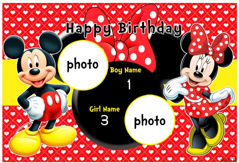 Red Minnie Mouse Birthday Wallpaper