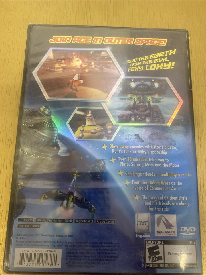 Chicken Little: Ace In Action (Sony PlayStation 2, PS2) Brand New ...