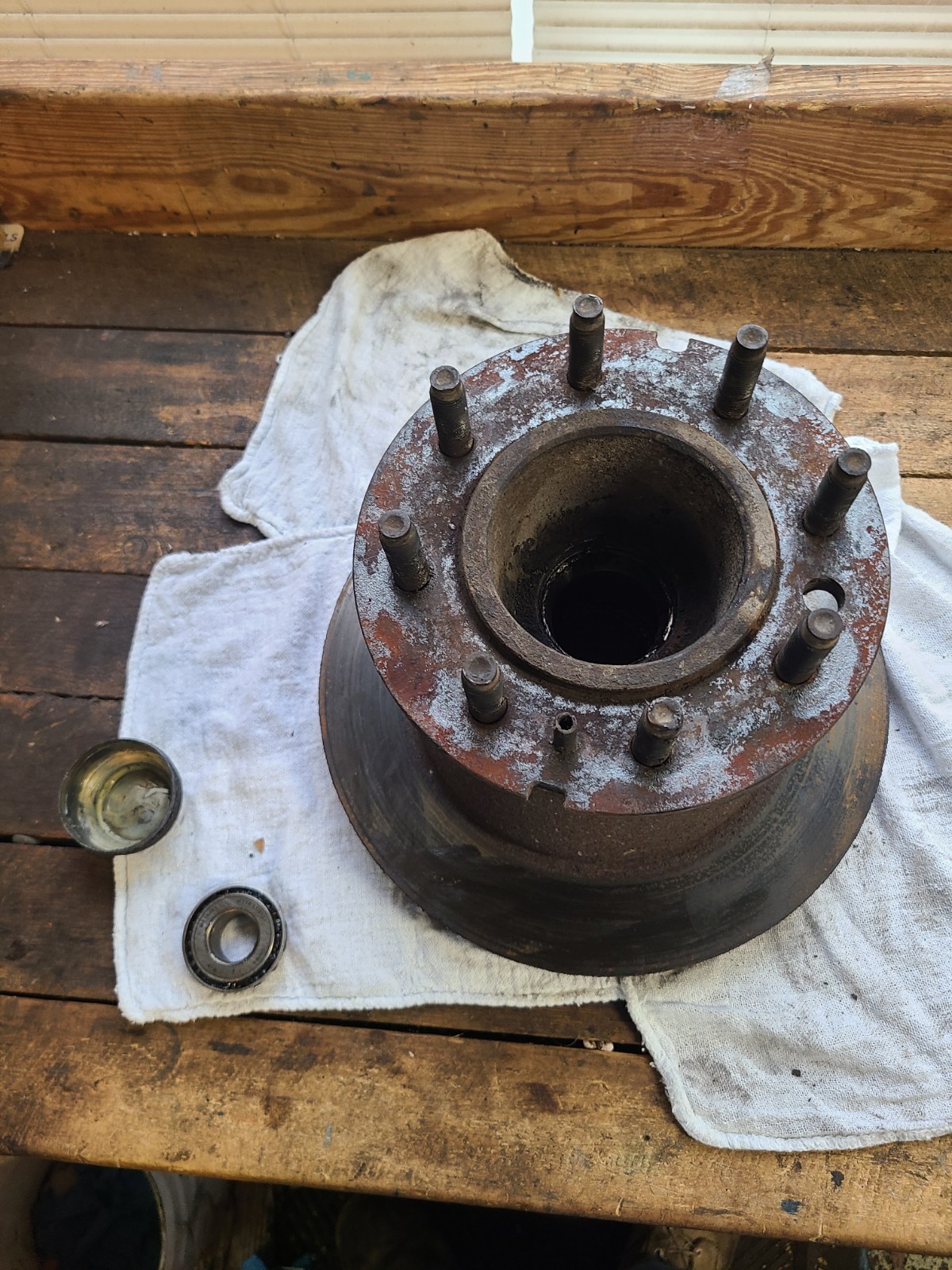 78-97 FORD F350 2wd Front Axle Wheel Hub dually adapter spacer 8x6.5 ...