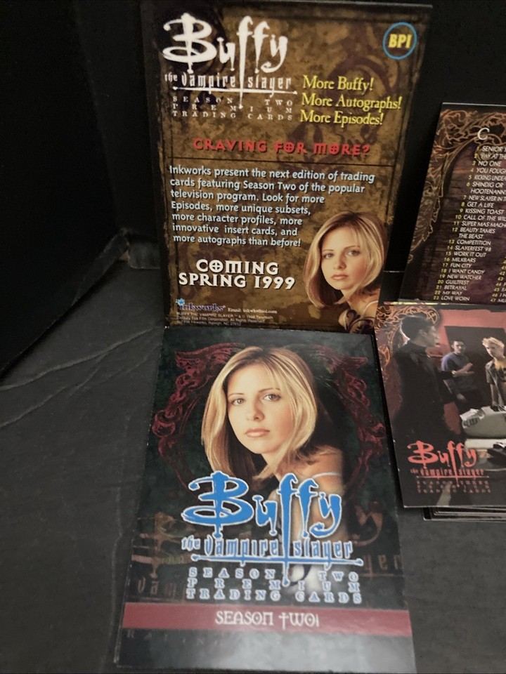 Huge Lot 347 Buffy Vampire Slayer Cards Partial Sets- Spike Sunnydale ...