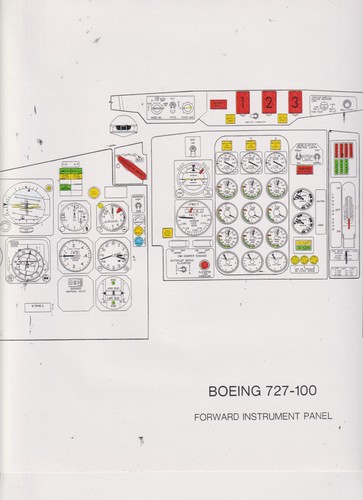 B727-100 Cockpit Panels/Schematics | eBay