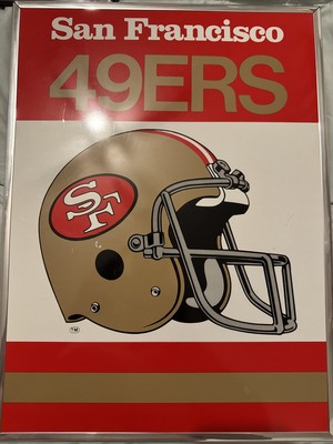 San Francisco 49ers Metal Poster Framed | eBay