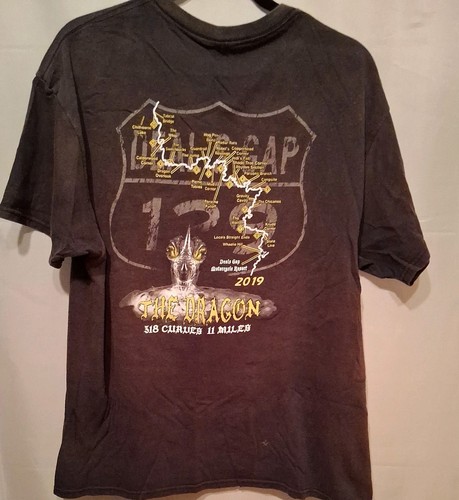 I Survived The Dragon 2019 Deal's Gap Motorcycle Resort Men's T Shirt L ...