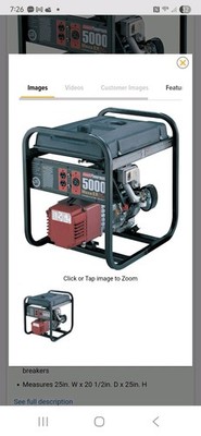 Coleman Powermate 5000 Maxa ER with electric start | eBay