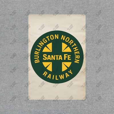 Vintage Burlington Northern Santa Fe Railroad Metal Sign BN SF #801125 ...