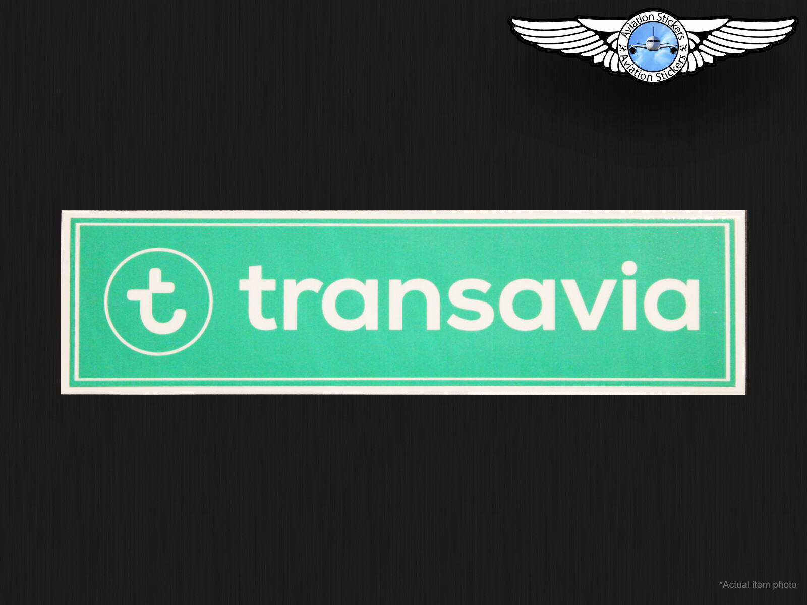 TRANSAVIA NEW RECTANGULAR LOGO STICKER / DECAL | eBay