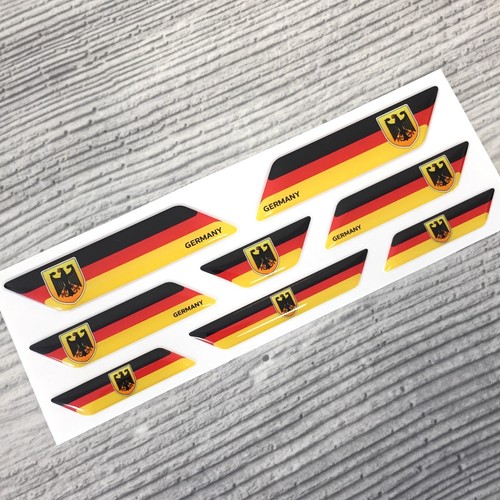 Germany German flag 3d domed emblem decal sticker car tuning | eBay