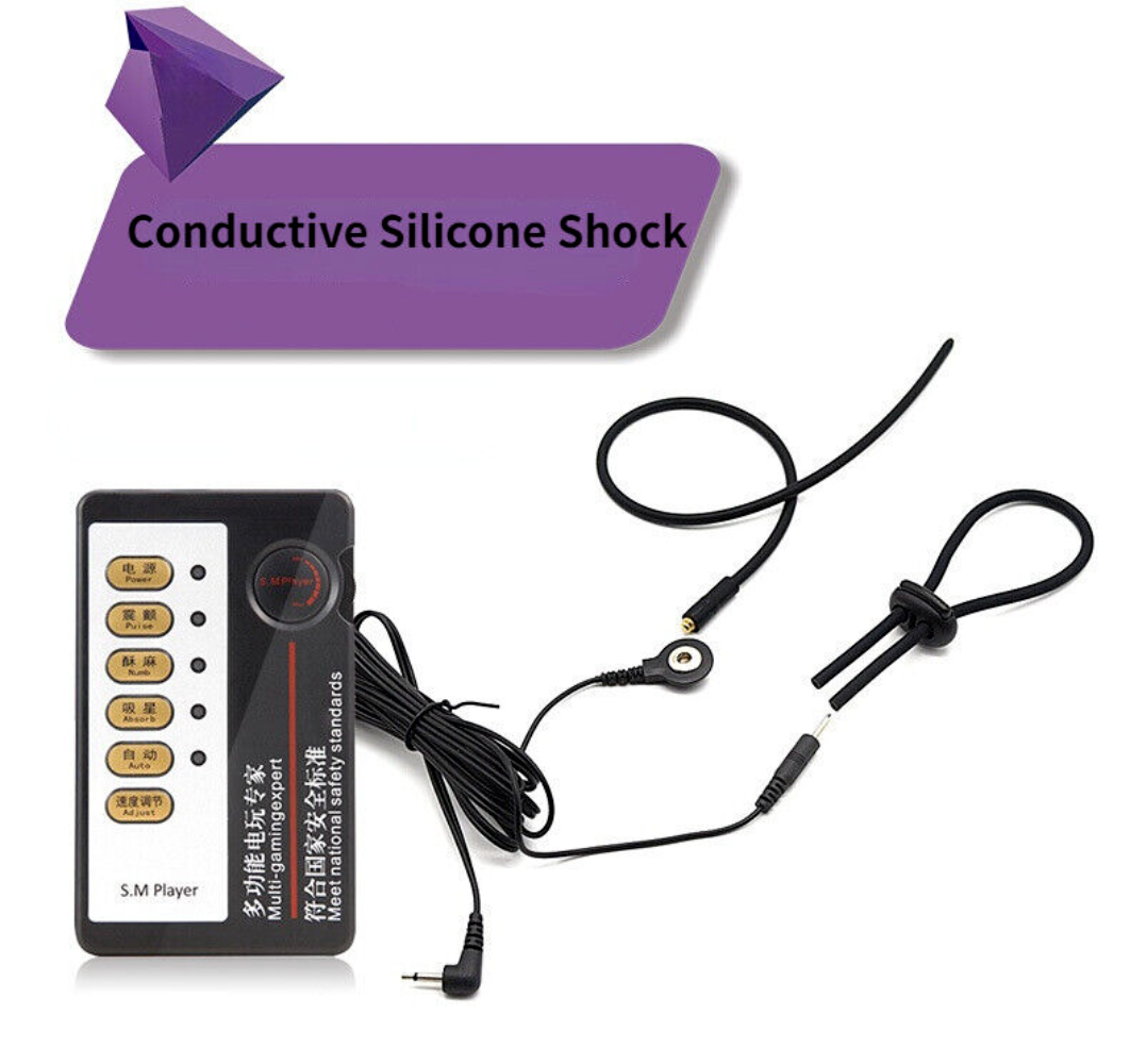 Electric E-stim Set Silicone Urethral Expander Stretcher Penis Plug ...