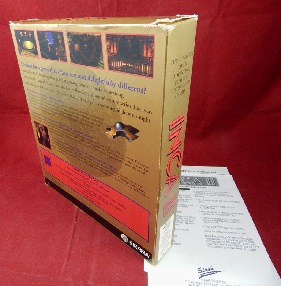 PC DOS: Inca 2 II: Nations of Immortality - Sierra 1994 | eBay