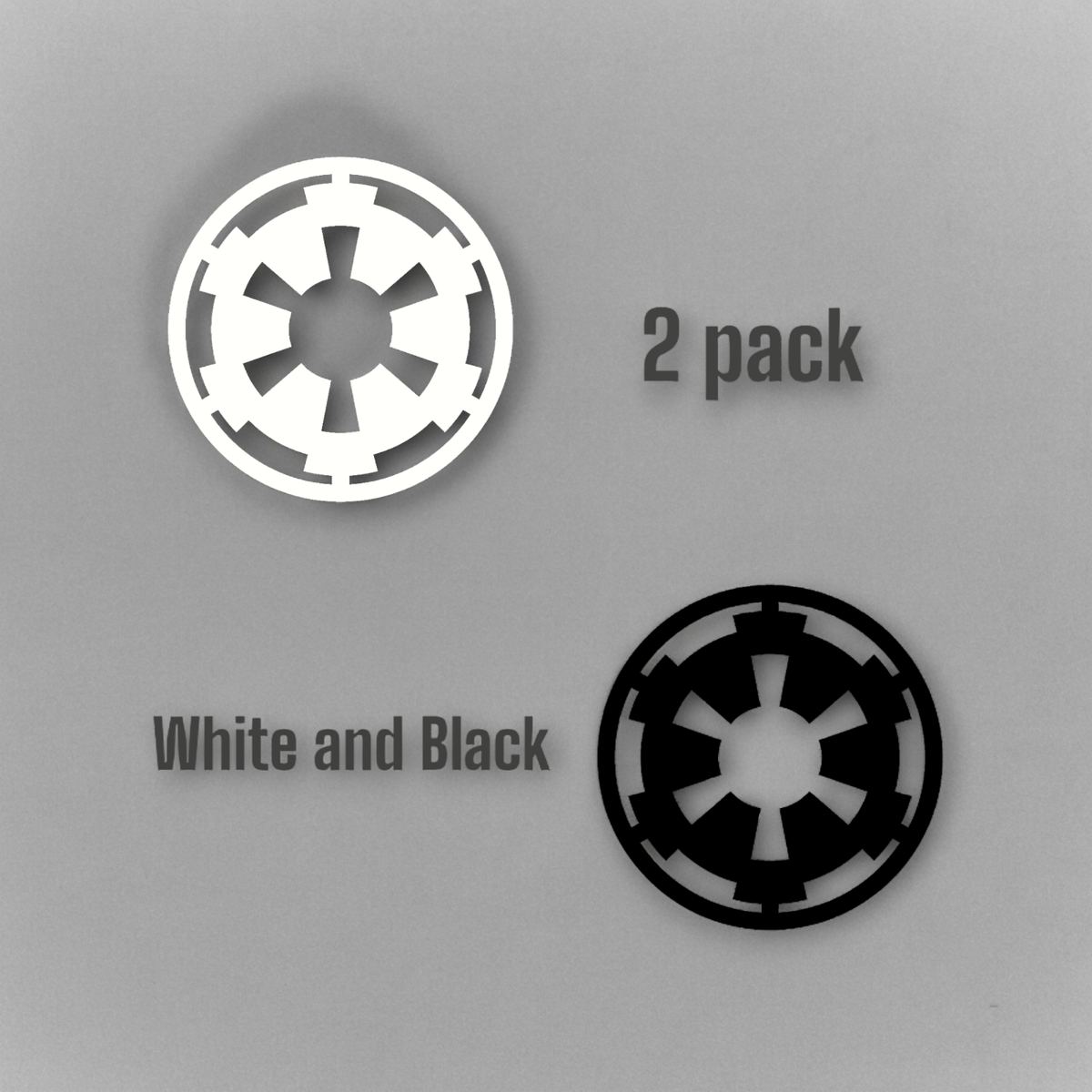 Silver Galactic Empire Decal Star Wars Galactic Empire Imperial Signet