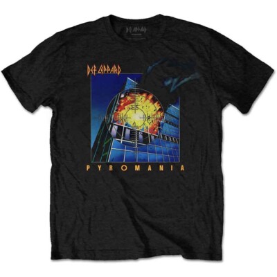 Def Leppard Pyromania Black Tee Adult XXL T-Shirt | eBay