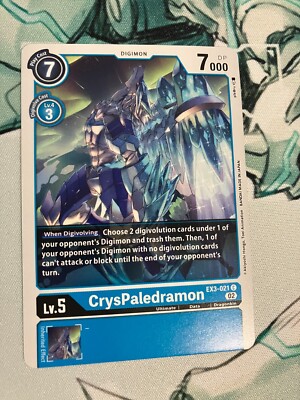 CrysPaledramon EX3-021 C Digimon CCG | Draconic Roar Near Mint | eBay