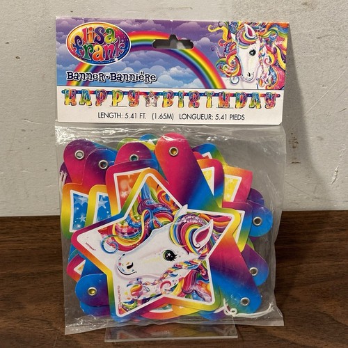 Lisa Frank Rainbow Majesty Pony Horse 5 Ft Happy Birthday Party Banner ...