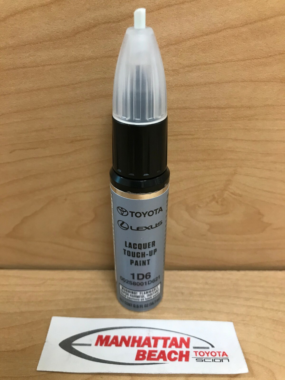 GENUINE TOYOTA SILVER SKY METALLIC TOUCH-UP PAINT CODE 1D6 OEM 00258 ...