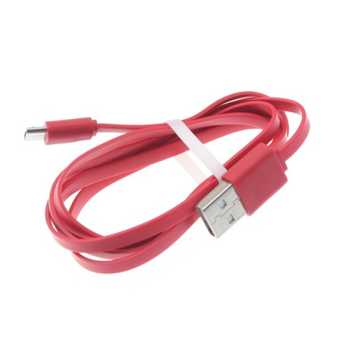 MicroUSB 6ft USB Cable Charger Cord Power Wire Sync Flat Red Fast for ...