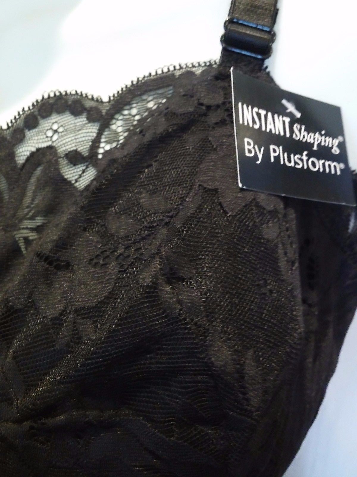 Instant Shaping Black/White Lace Front Body Shaper All in One Girdle ...