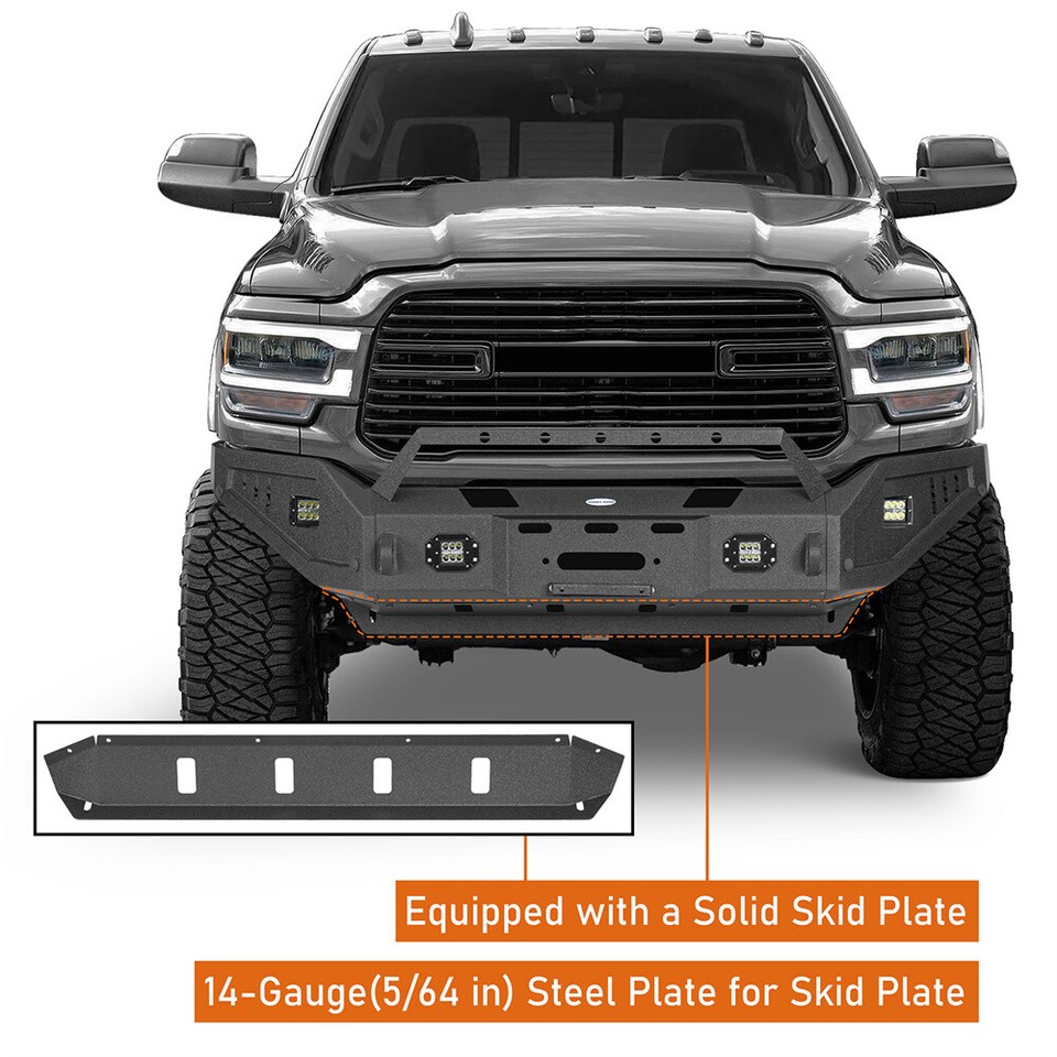Front Bumpers /Rear Bumper Fit 2019 2020 2021 2022 2023 2024 Dodge Ram ...