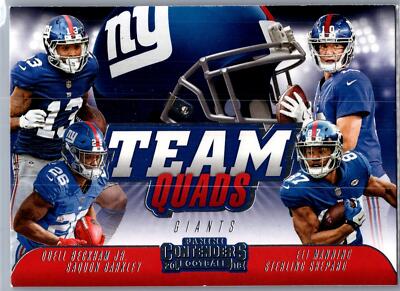 2018 Panini Contenders #TQ-8 Team Quads Giants | eBay