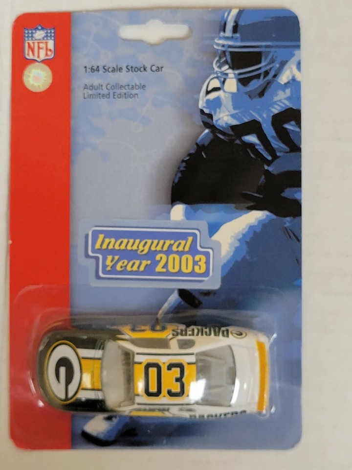 NFL Green Bay Packers 1:64 Scale Die Cast Stock Car, New (2003 Issue ...