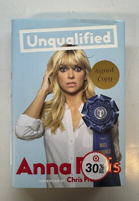 Anna Faris Unqualified Autograph Book Mom Chris Pratt House Bunny The ...