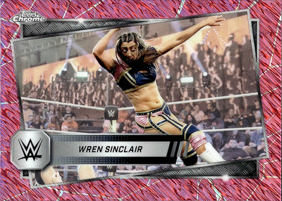 2025 Topps Chrome WWE - Wren Sinclair #164 Pink Shimmer Refractor | eBay