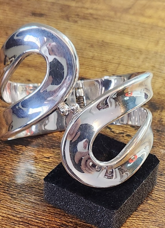 925 Silver Mexico Bangle Bracelet 55 Grams | eBay