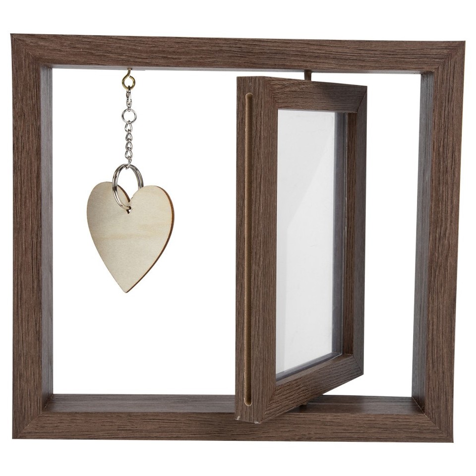 Picture Frame Rotating Photo Memorial Frames Double-sided Display ...