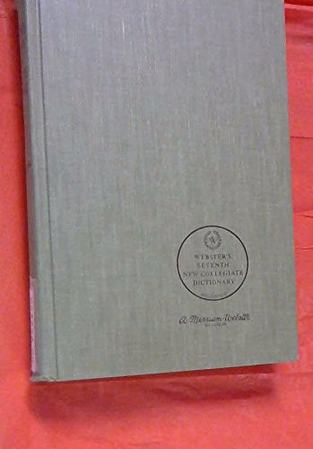 WEBSTER'S SEVENTH NEW COLLEGIATE DICTIONARY By Philip Gove - Hardcover ...