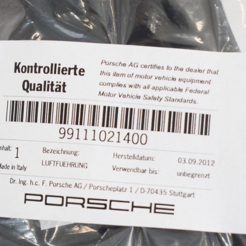 Porsche 911 991 Air Intake Duct Right Side 99111021400 991.110.214.00 ...